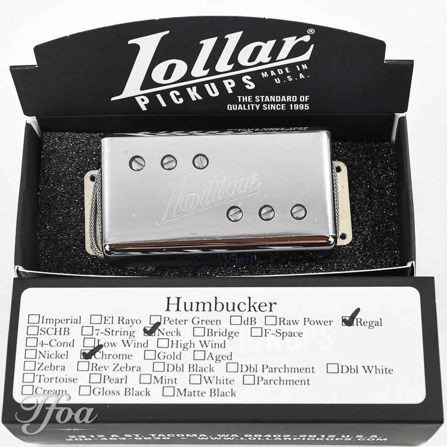 Lollar Regal Humbucker Neck Chrome | The Fellowship of Acoustics